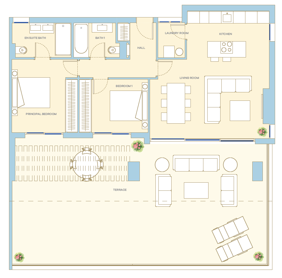 Lirio P2 2 Habitaciones - One Eden